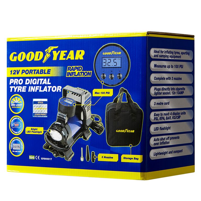 GOODYEAR PRO DIGITAL TYRE INFLATOR - Avron Direct