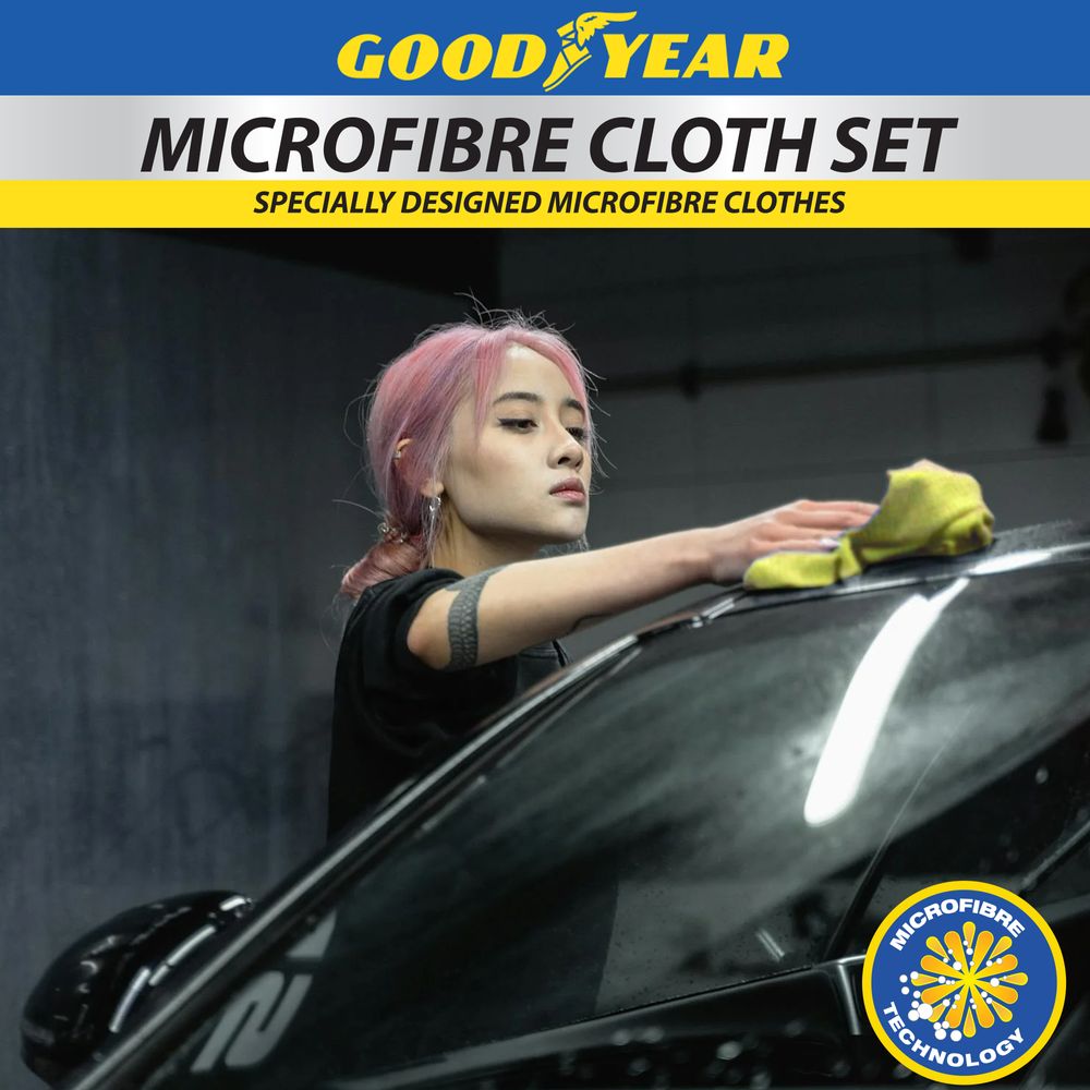 GOODYEAR 4PC MICROFIBRE CLOTH SET - Avron Direct