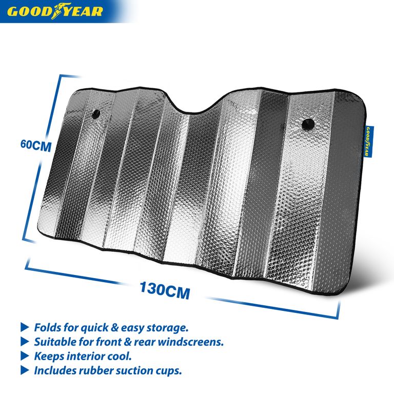GOODYEAR FOLDING SUN REFLECTOR 130*60CM - Avron Direct