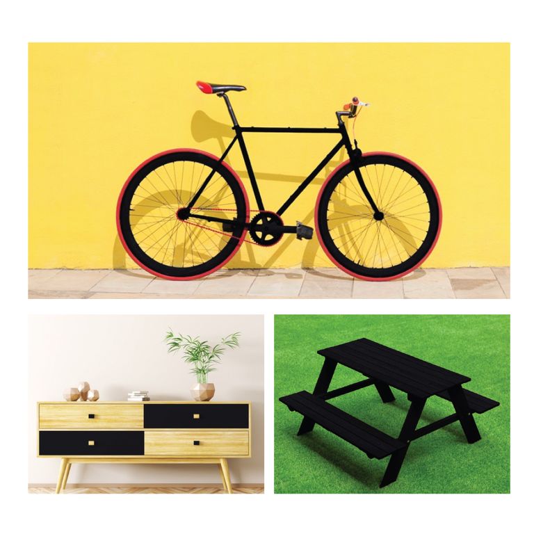 DEKTON SPRAY PAINT BLACK SATIN - Avron Direct