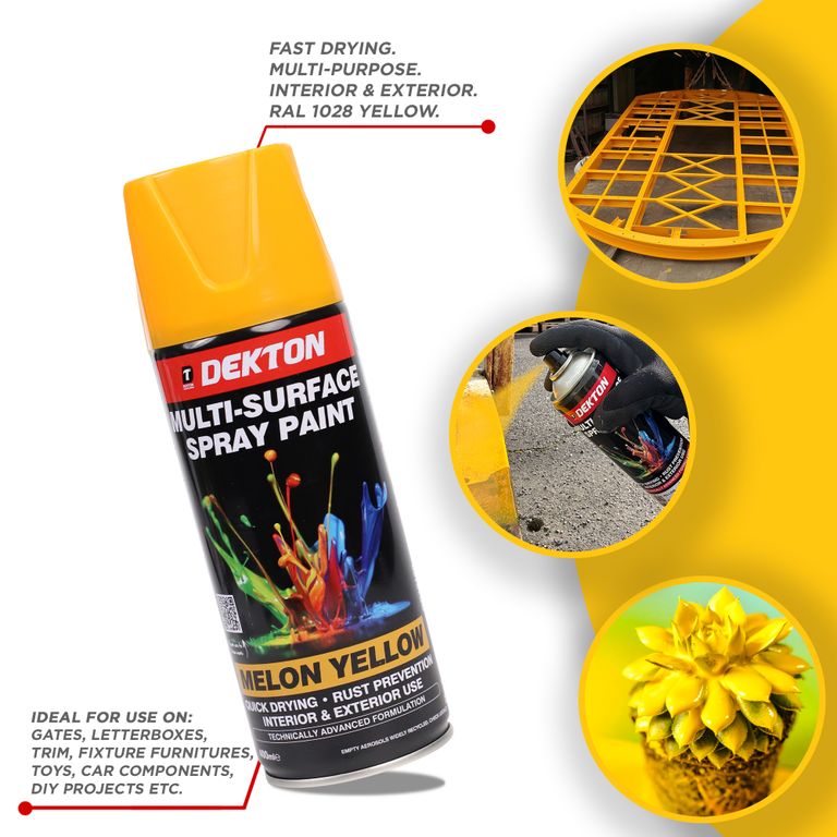 DEKTON SPRAY PAINT MELON YELLOW - Avron Direct