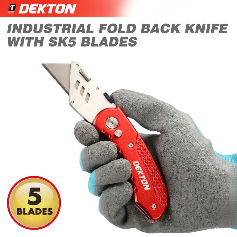 DEKTON INDUSTRIAL FOLD BACK KNIFE WITH SK5 BLADES - Avron Direct