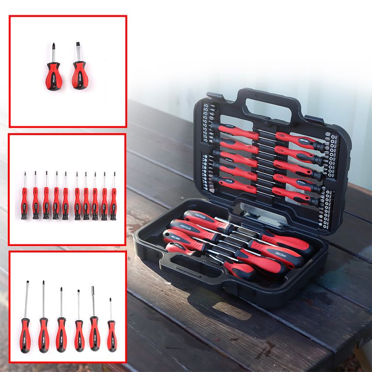 DEKTON 58PC SCREWDRIVER AND BIT SET - Avron Direct