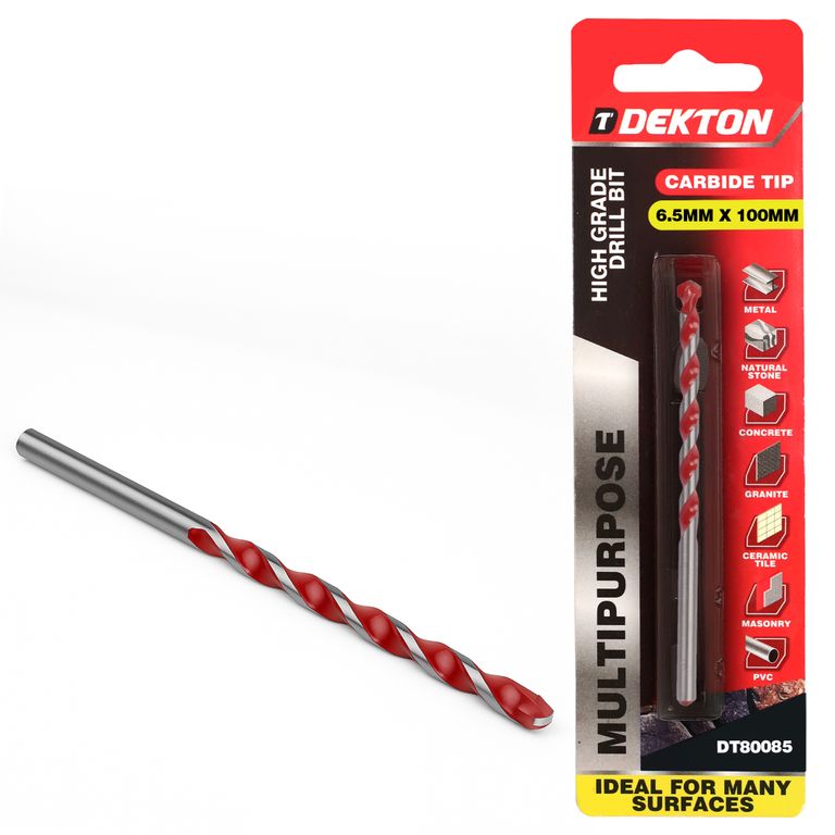 DEKTON MULTI-PURPOSE DRILL BIT 6.5MM X 100MM - Avron Direct