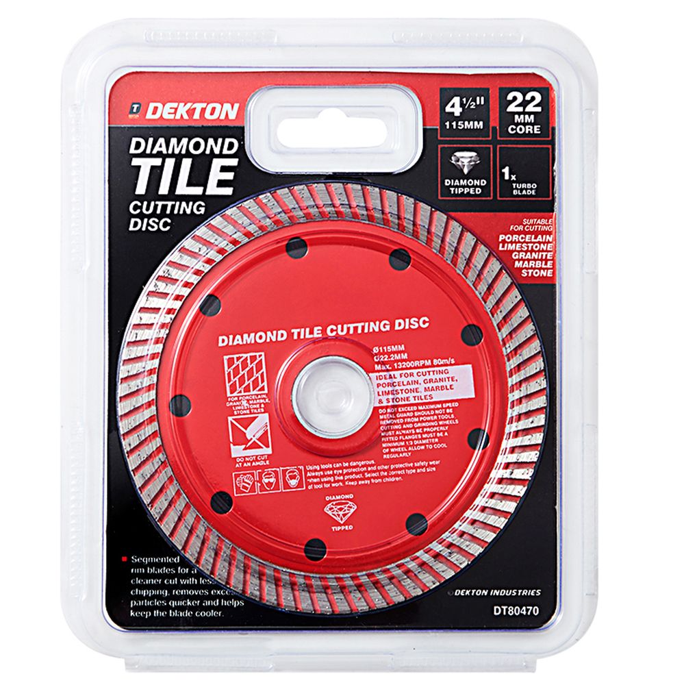DEKTON 4.5" DIAMOND TILE CUTTING DISC - Avron Direct
